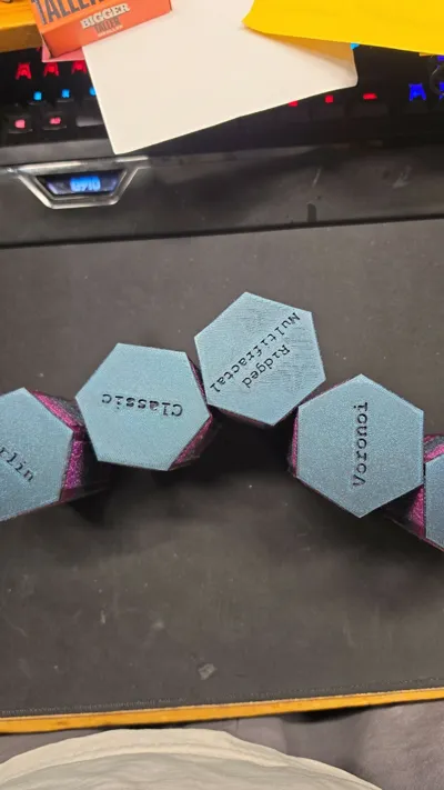 Fuzzy Skin Tester – 30 Setting Combinations - Free 3D Print Model ...