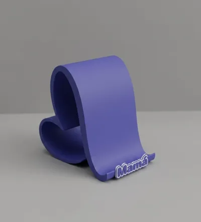 Heart Phone Stand - Free 3D Print Model - MakerWorld