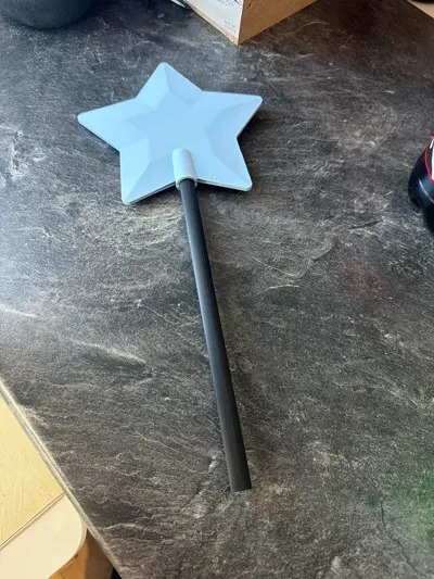 Magic credit card wand star - fast print - Free 3D Print Model - MakerWorld