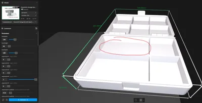 Parametric storage box with customizable dividers - Free 3D Print Model ...