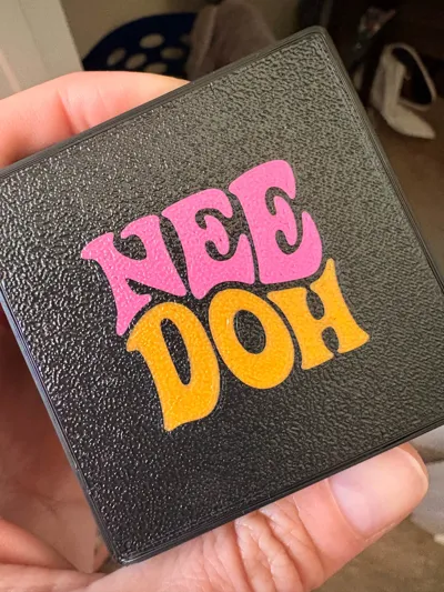 NeeDoh Nice Cube Case (58mm size/medium) - Free 3D Print Model - MakerWorld