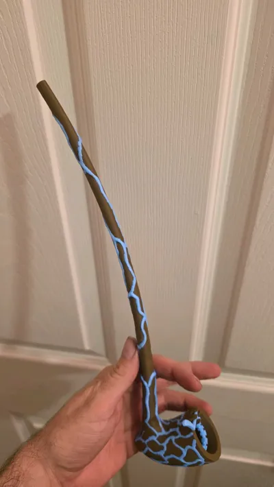 Rooted Wizard Bubble Pipe - LOTR - Free 3D Print Model - MakerWorld