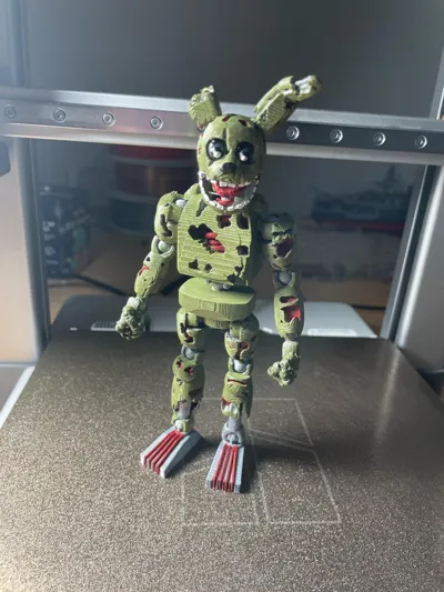 SpringTrap action figure - Free 3D Print Model - MakerWorld
