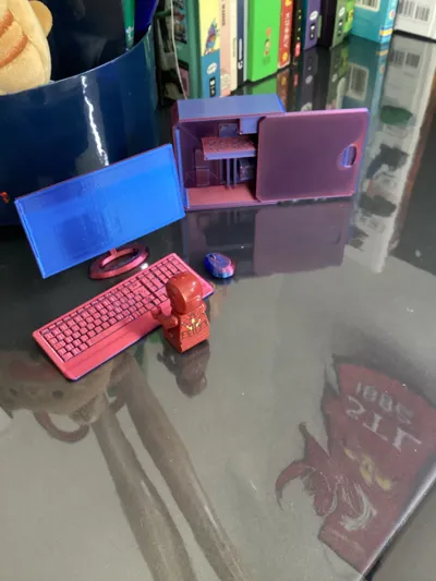 Tiny PC with Sliding Side Panel and Peripherals - Free 3D Print Model ...