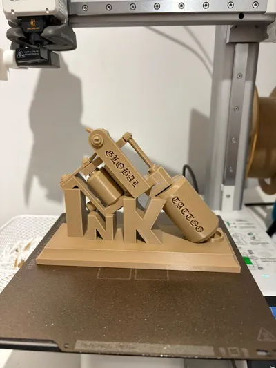 Tattoo Machine Business Card Holder - Free 3D Print Model - MakerWorld
