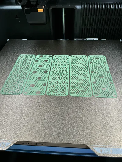 Geometric Line Art Bookmarks - Free 3D Print Model - MakerWorld