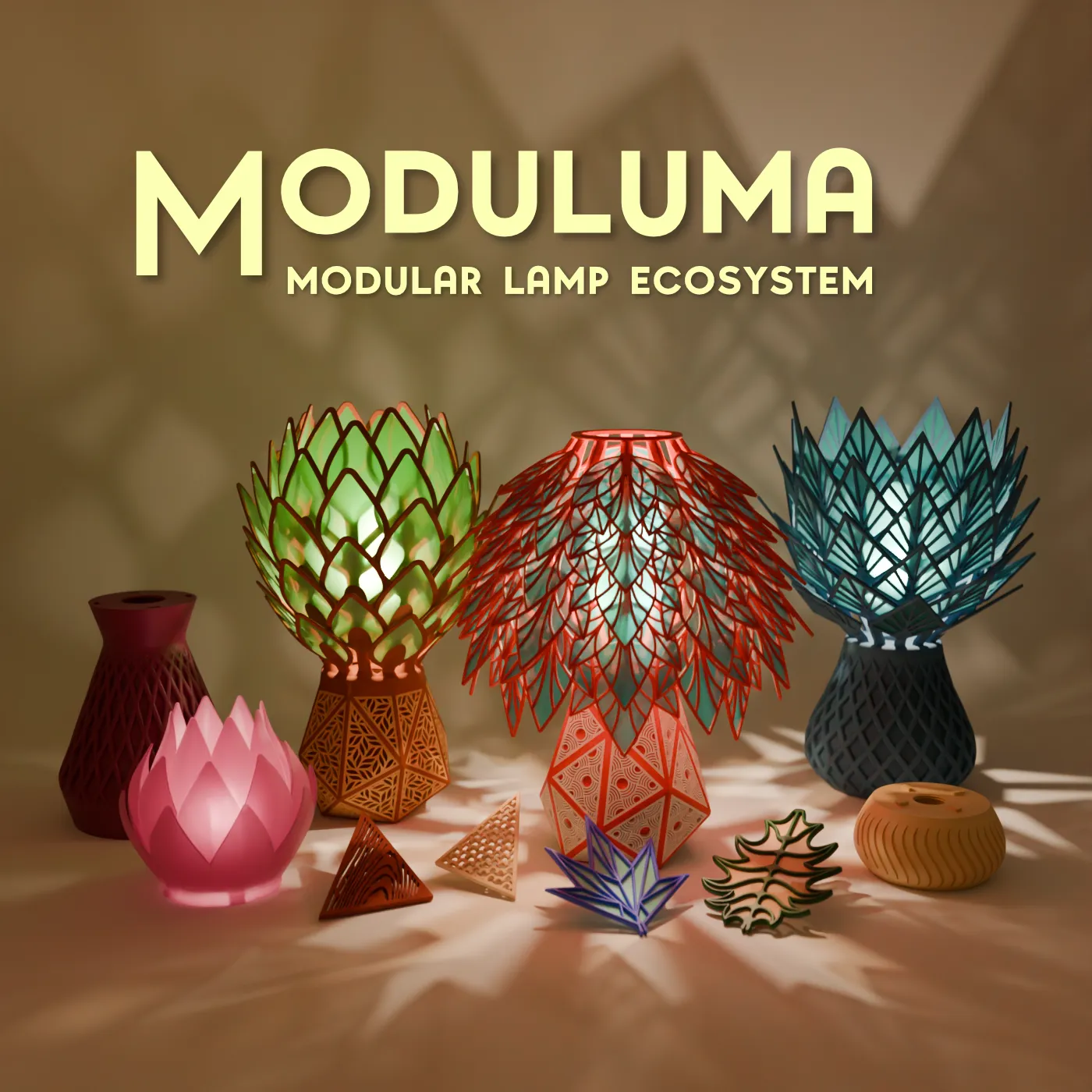 Moduluma - A Modular Lamp Ecosystem by Modular Mapping - MakerWorld