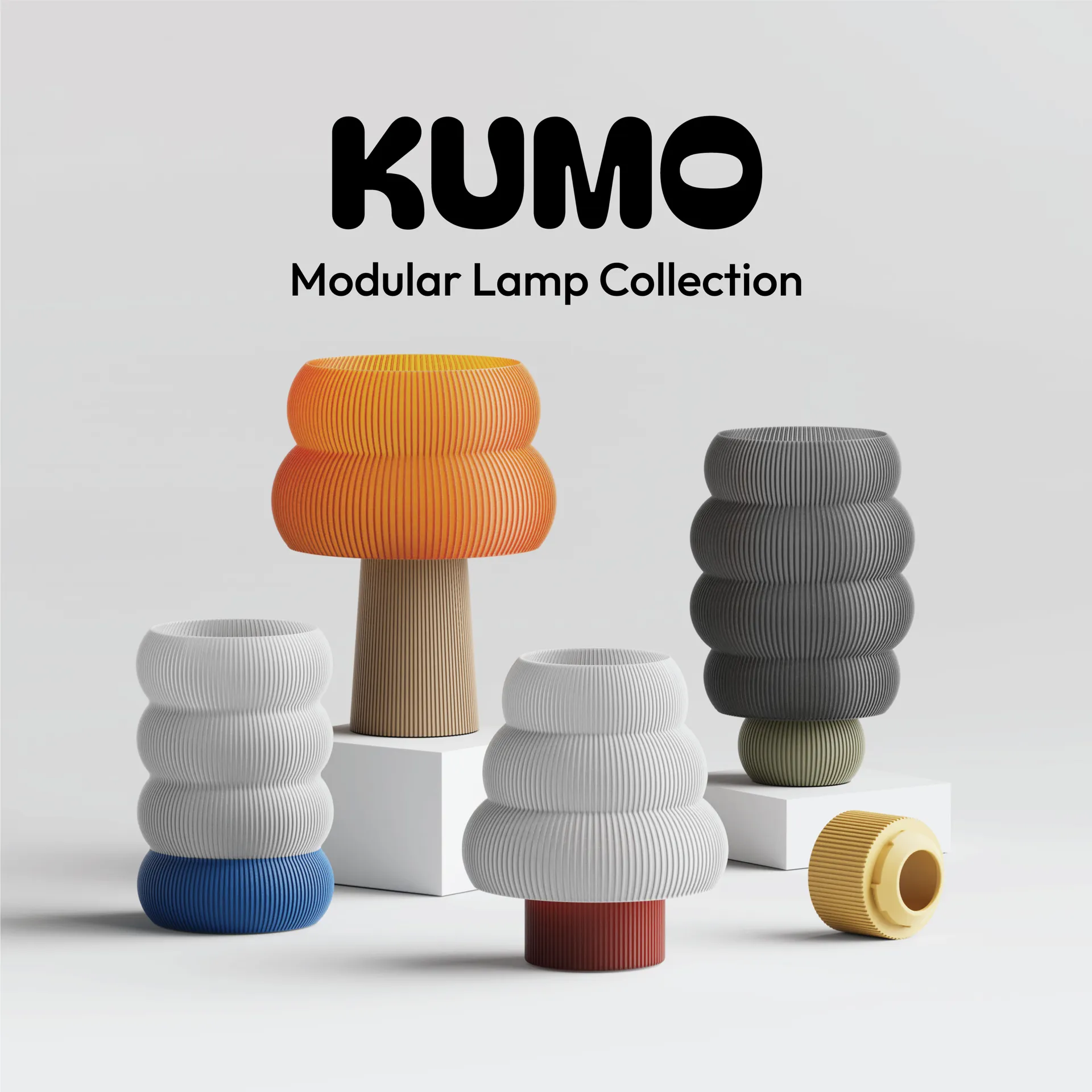 KUMO - Modular Lamp Collection by flowalistik - MakerWorld