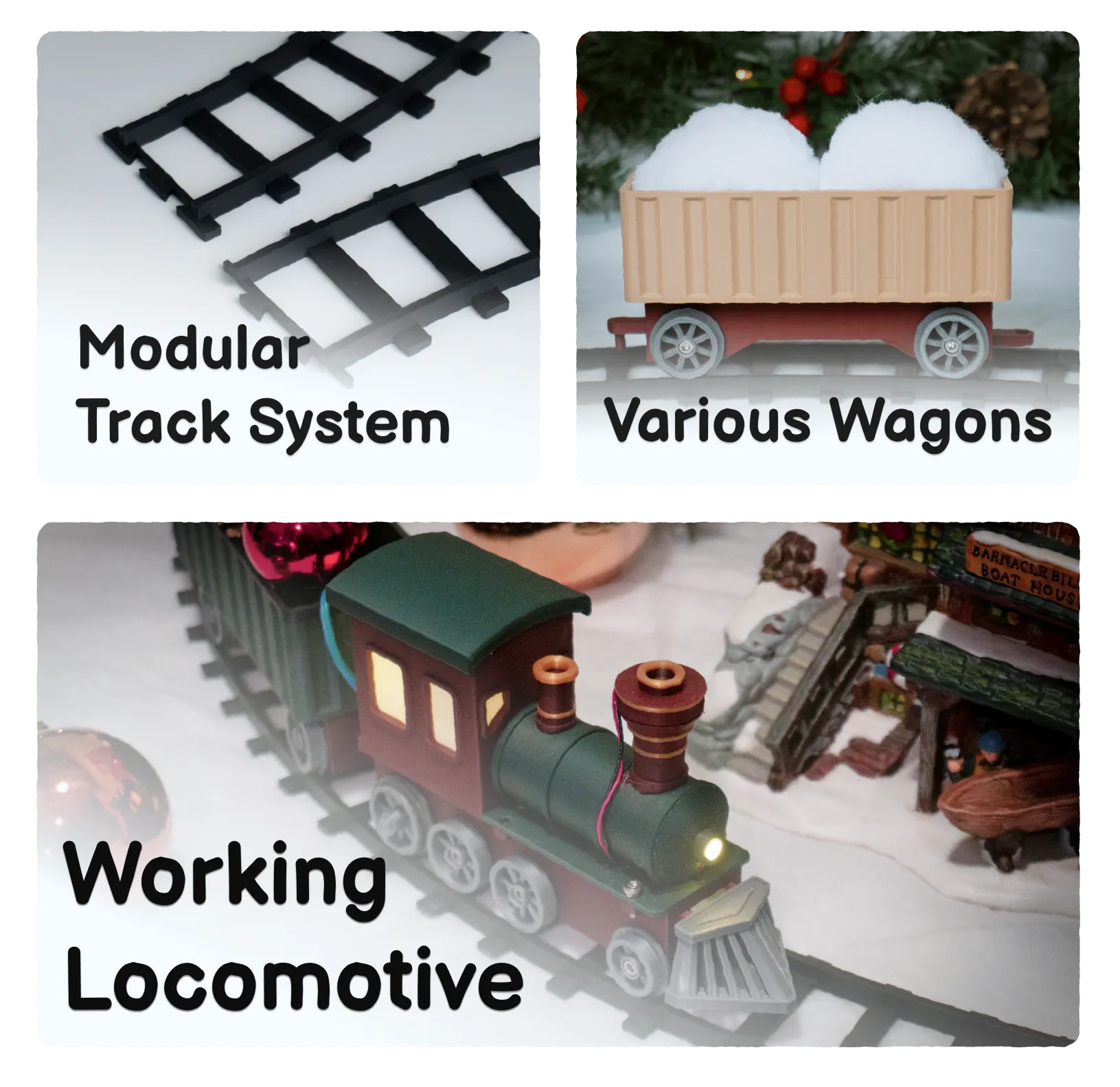 The Ultimate Christmas Train by raphetsonatelier - MakerWorld