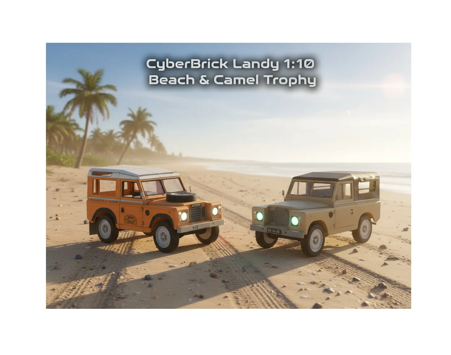 CyberBrick Landy 1:10 "Beach & Camel Trophy" by LemonArts - MakerWorld