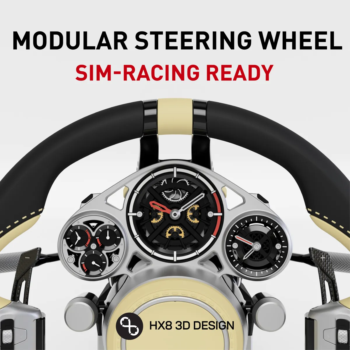 Real Size Multifunctional Steering Wheel by HX8 3D Design - MakerWorld