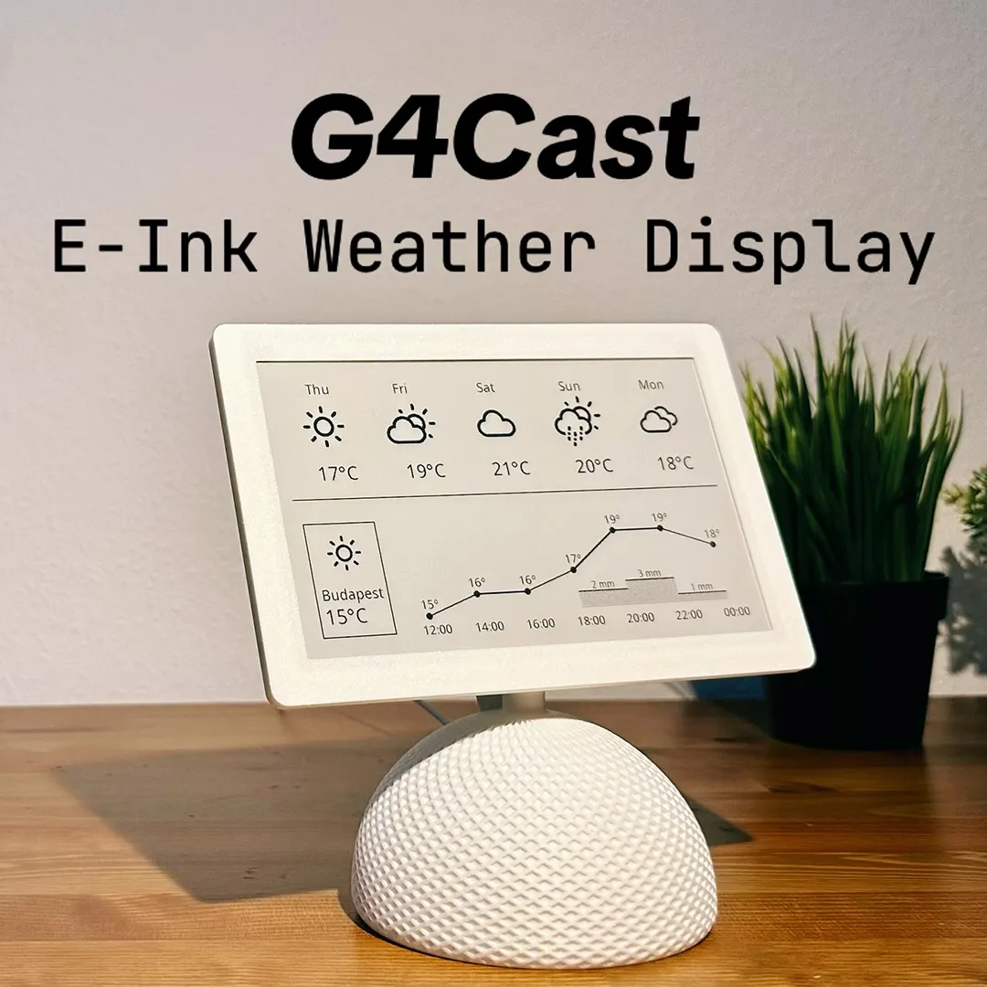 G4Cast: E-Ink Weather Station by EBdesign - MakerWorld
