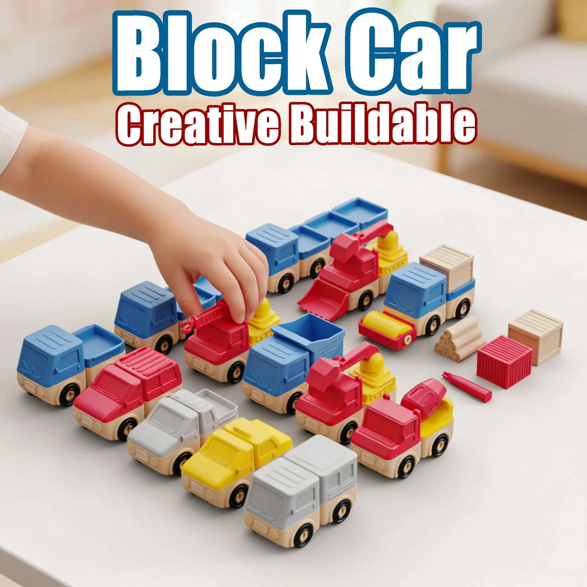 Creative, Buildable ‘Block’ Car by 上进的up主 - MakerWorld