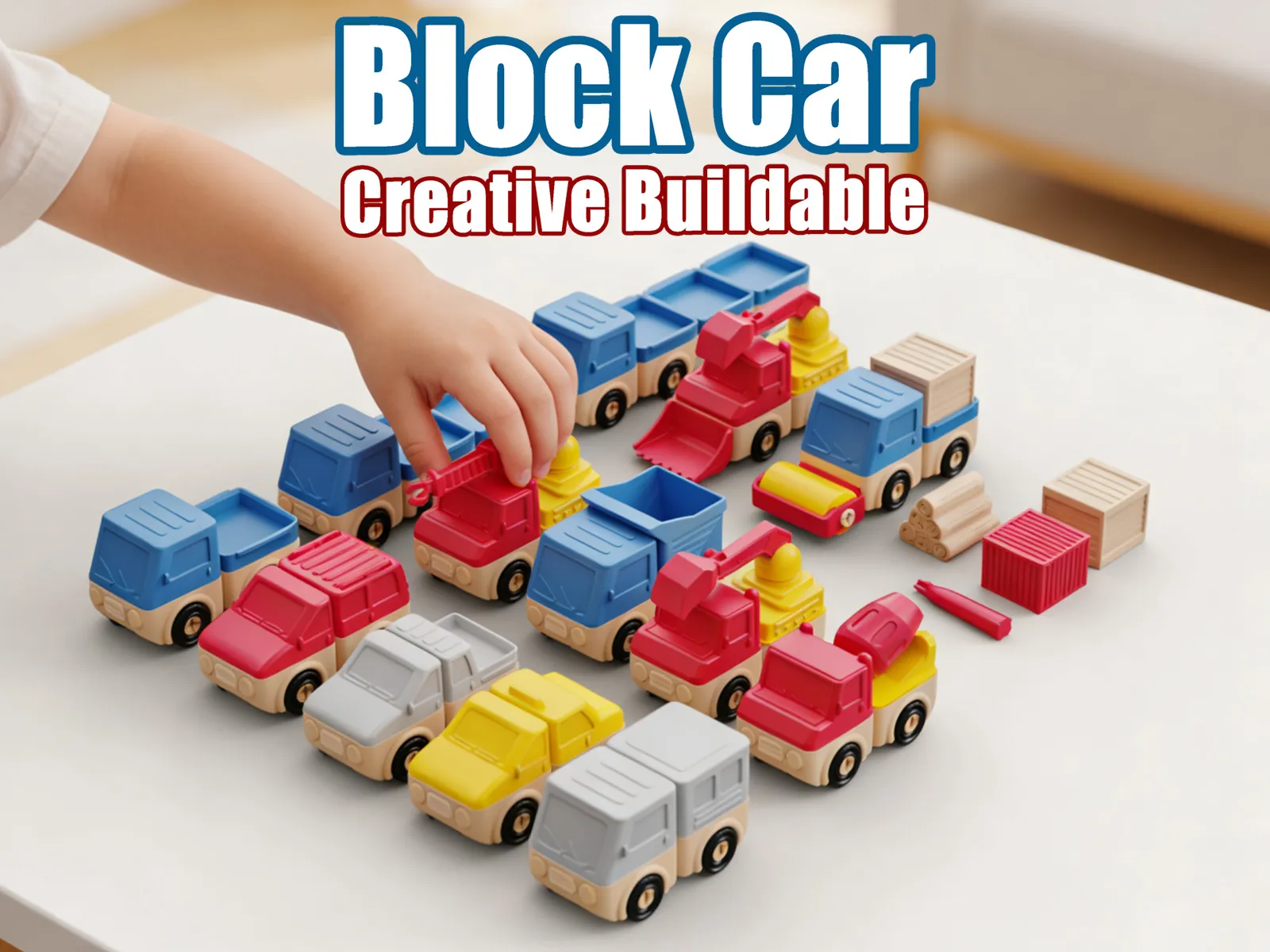 Creative, Buildable ‘Block’ Car by 上进的up主 - MakerWorld