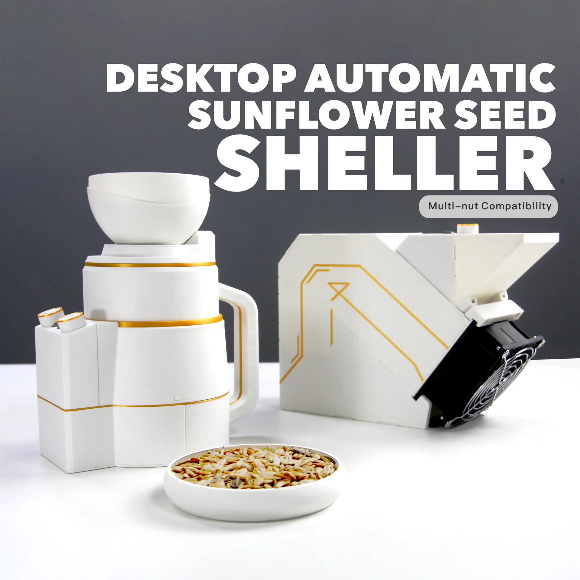 Desktop Automatic Sunflower Seed Sheller by UXYTU - MakerWorld