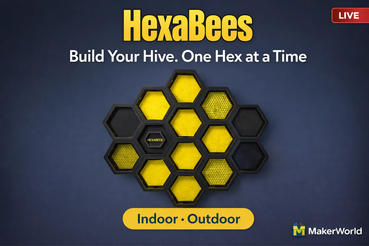 HexaBees: Modular Indoor/Outdoor Observation Hive by Nozzle Syndicate ...