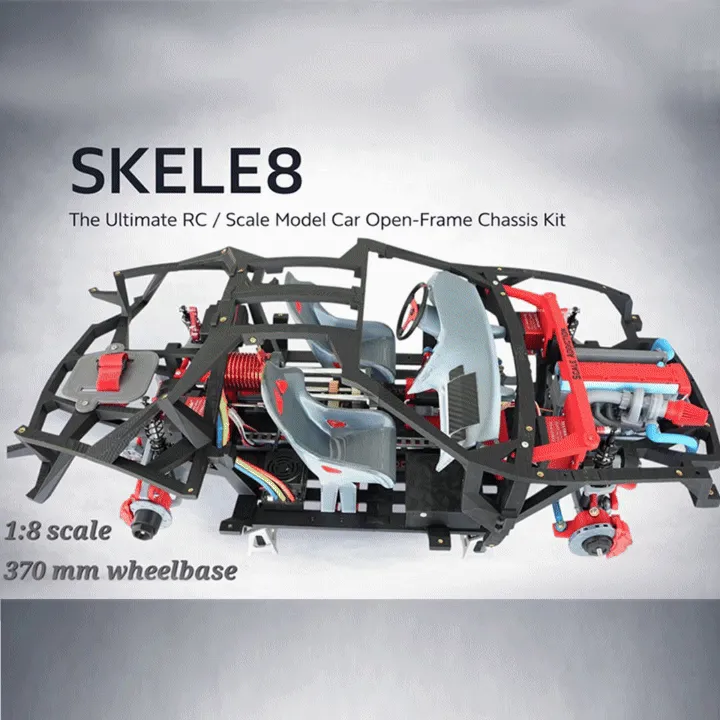 SKELE8 — A Fully Printable 1/8-Scale RC Chassis by Scaleaddiction ...