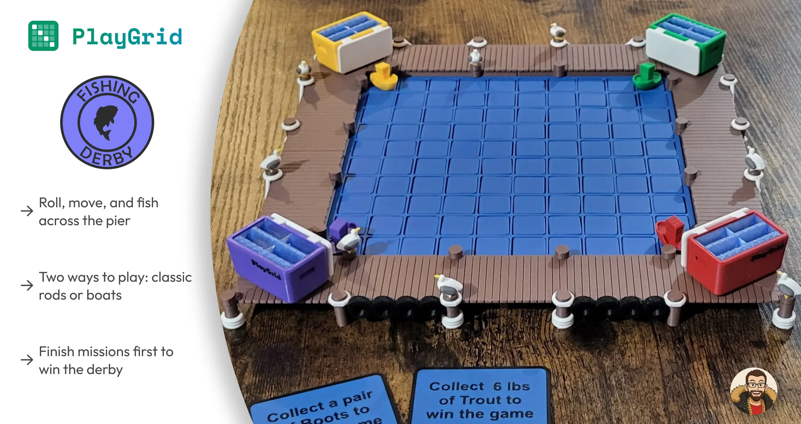 PlayGrid - Modular Board Game Experience by ozarkexpeditions - MakerWorld