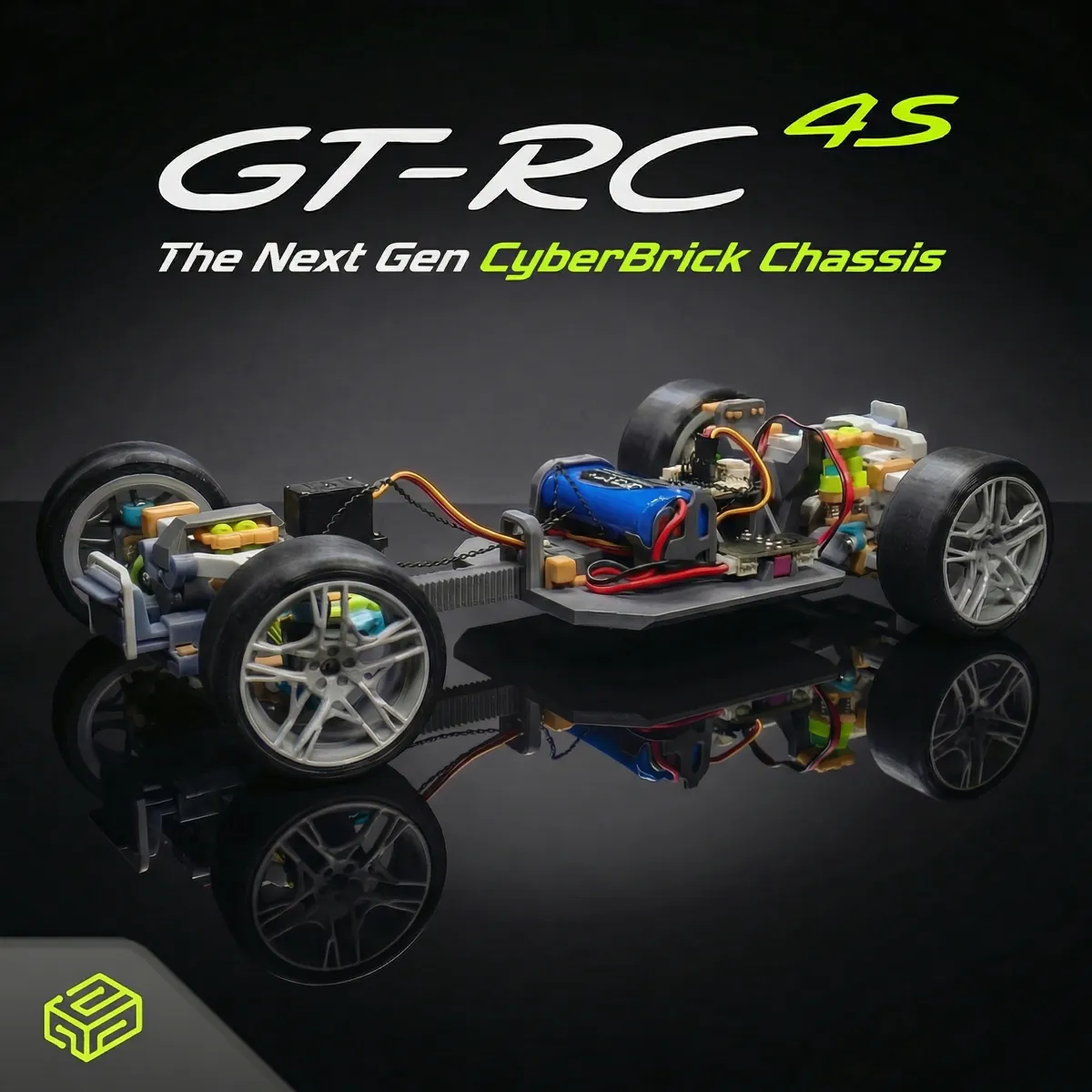 GT-RC 4S: Next Gen CyberBrick Modular RC Chassis by Mr.Rod - MakerWorld