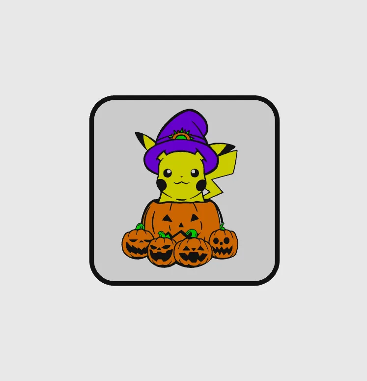 Pumpkin Pikachu - 2D Wallart by Love Prints - MakerWorld