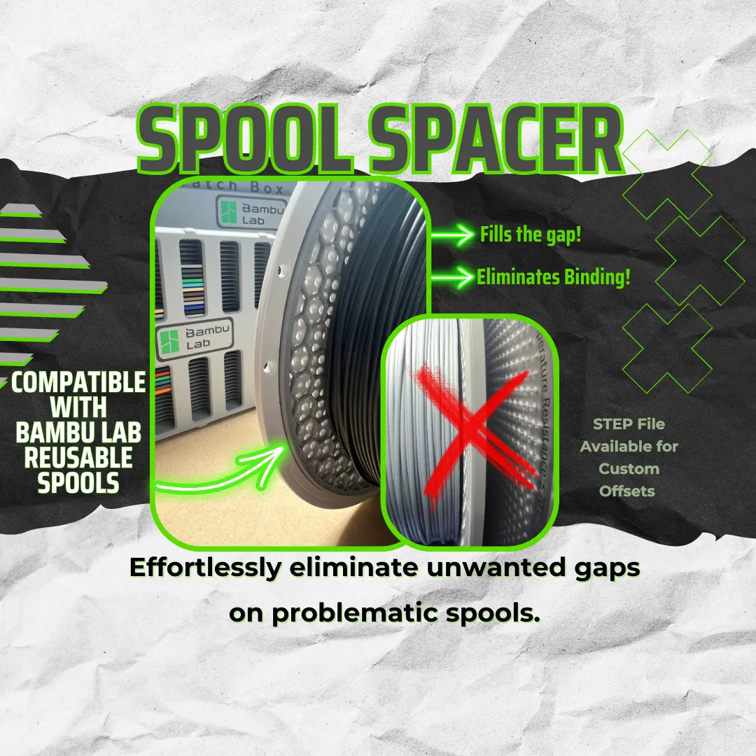 The Tough Spool Adapter (PolyTerra Spool Core) by Aesth3tix - MakerWorld
