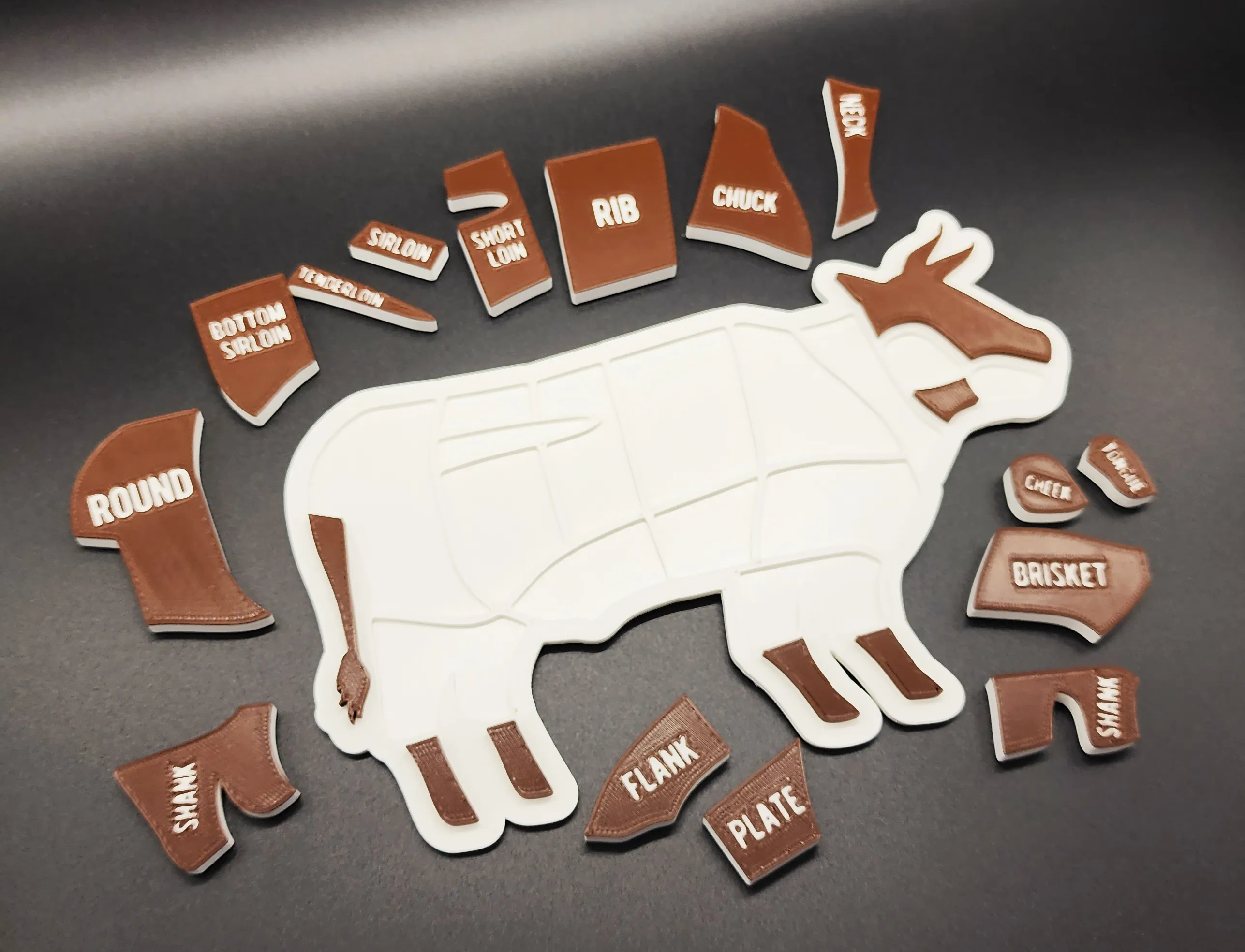 Cuts-O-Beef Puzzle 2 Color by TripleGWorkshop - MakerWorld