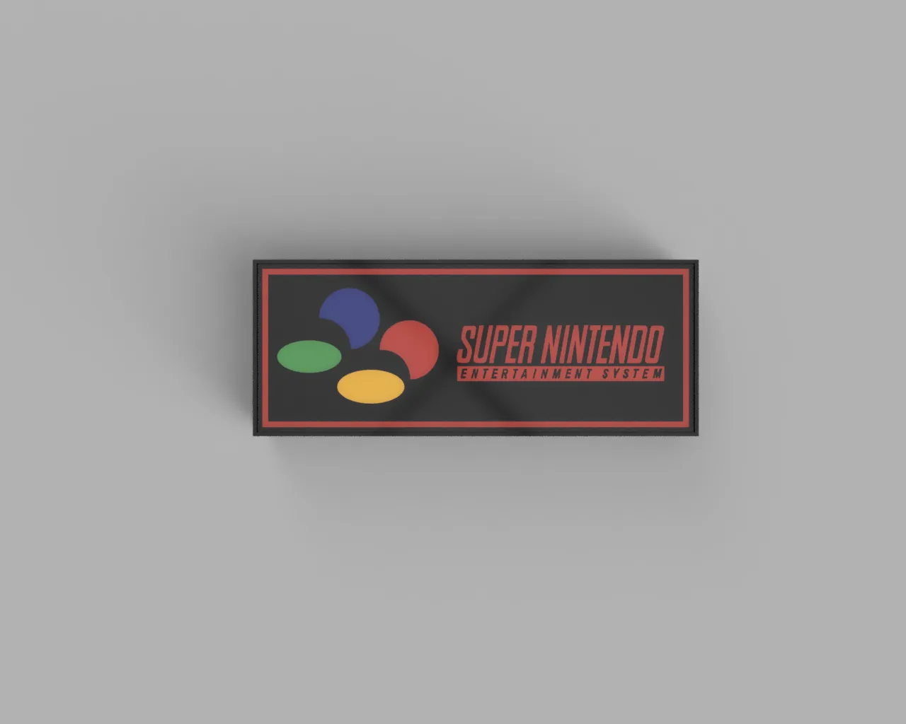 Super Nintendo Logo Lightbox LED Lamp by Nico91 MakerWorld: Download ...