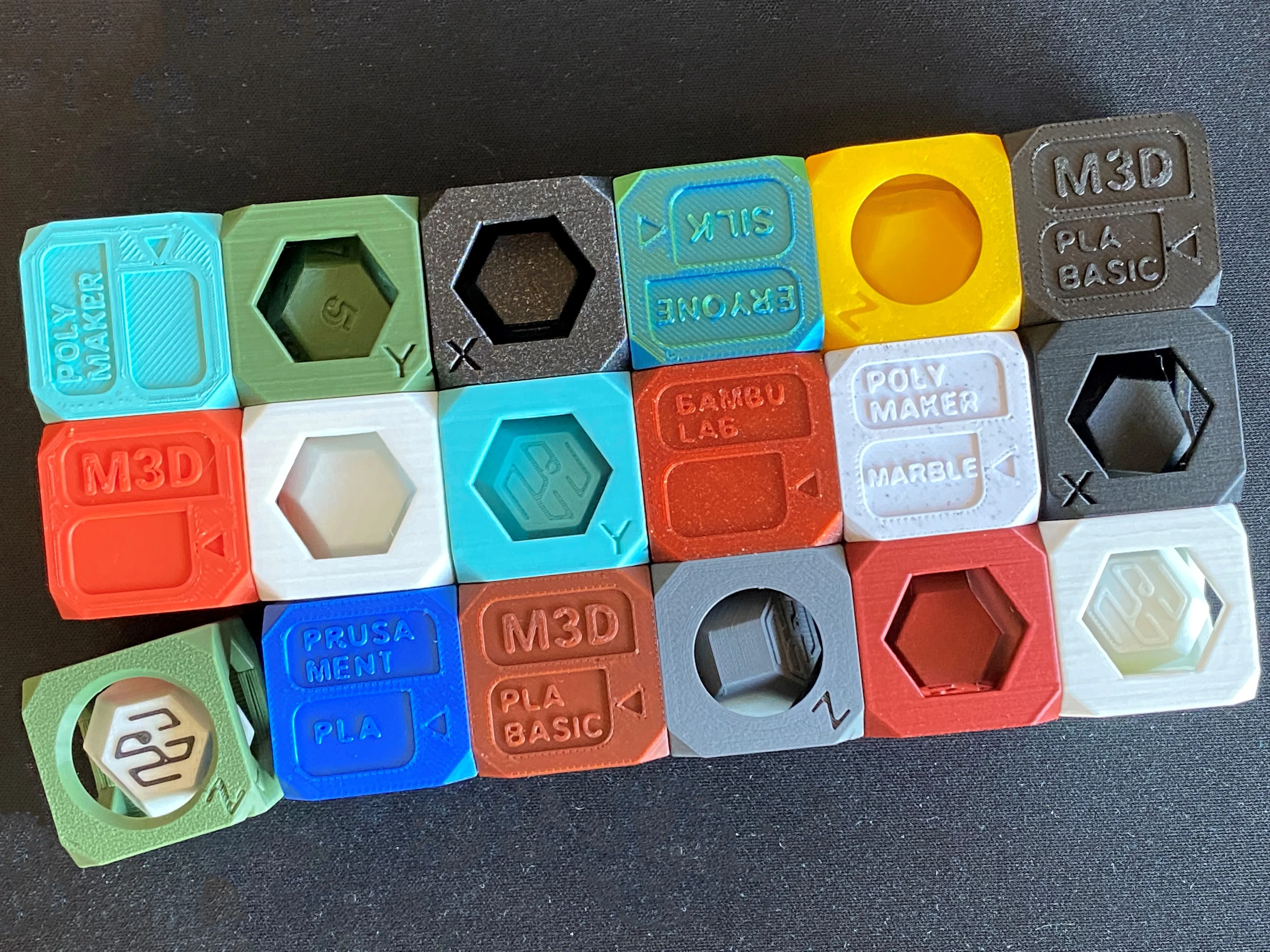 INFILL3D-CALIBRATION CUBE/FILAMENT SWATCH/FIDGET CUBE by Infill3D ...