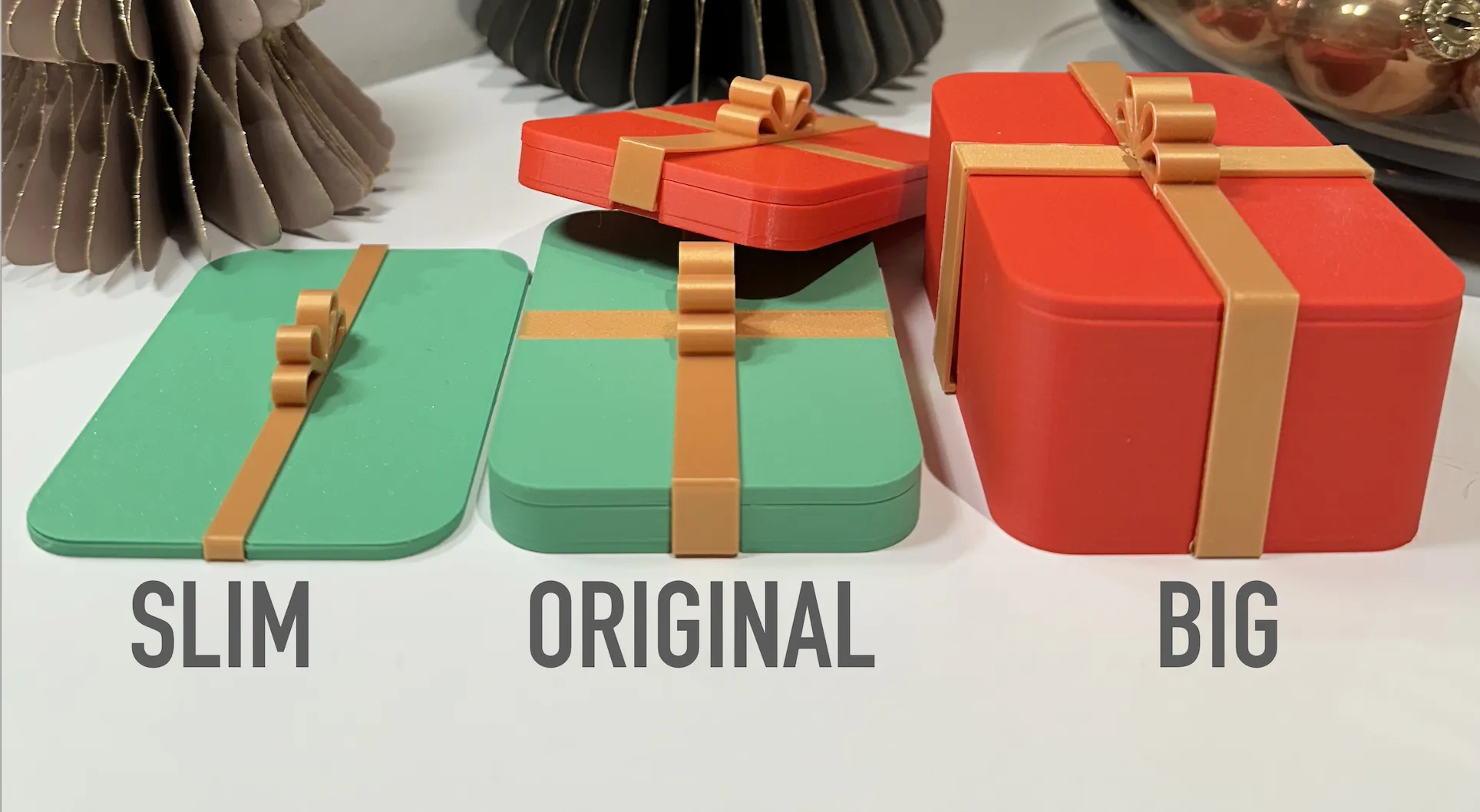 Slim Gift Card Christmas Box - Free 3D Print Model - MakerWorld