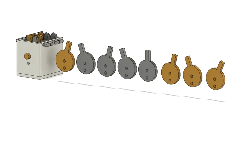 8 key logic puzzle by 3D_Printing_Enjoyer - MakerWorld