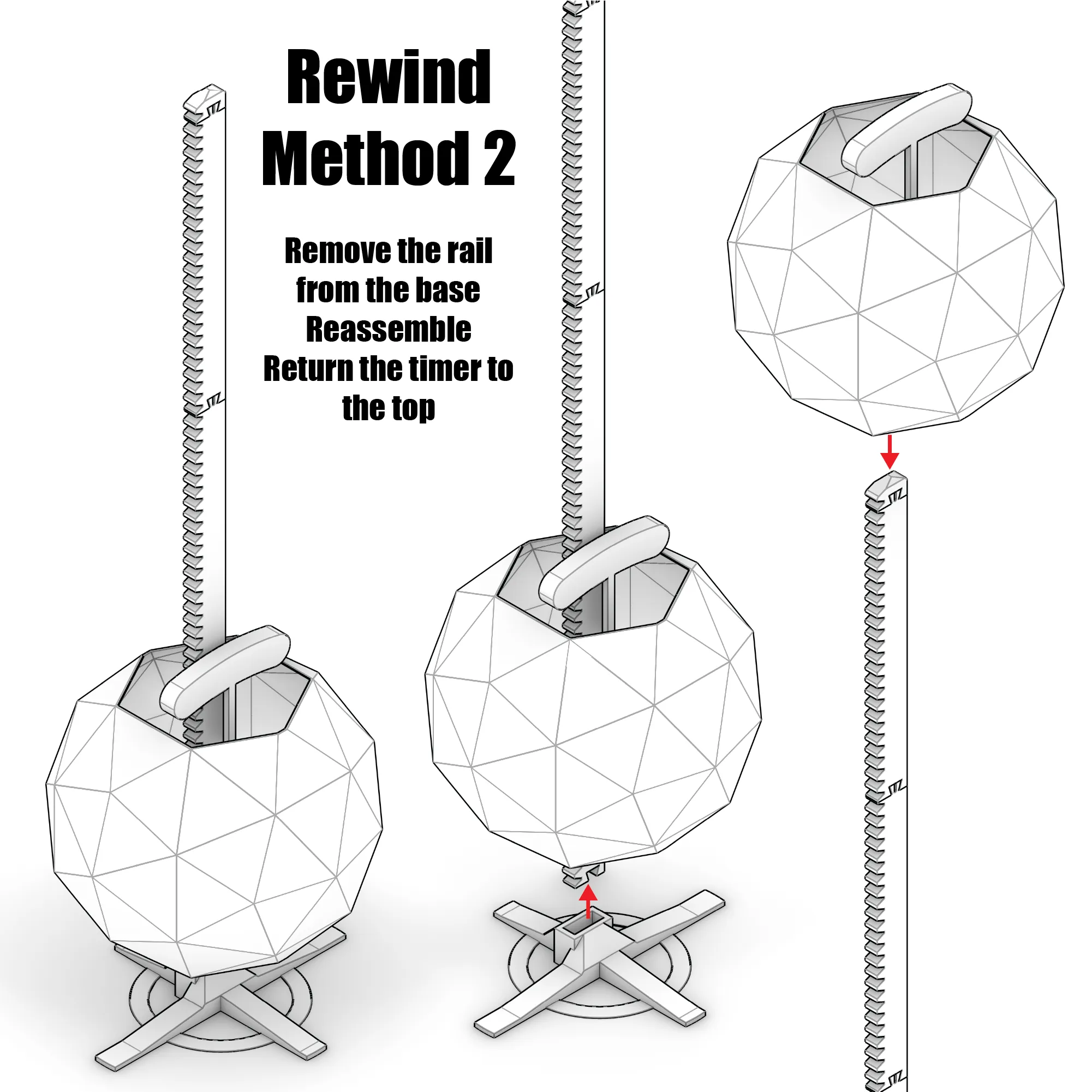 NYE Ball Drop Gravity Timer - Free 3D Print Model - MakerWorld