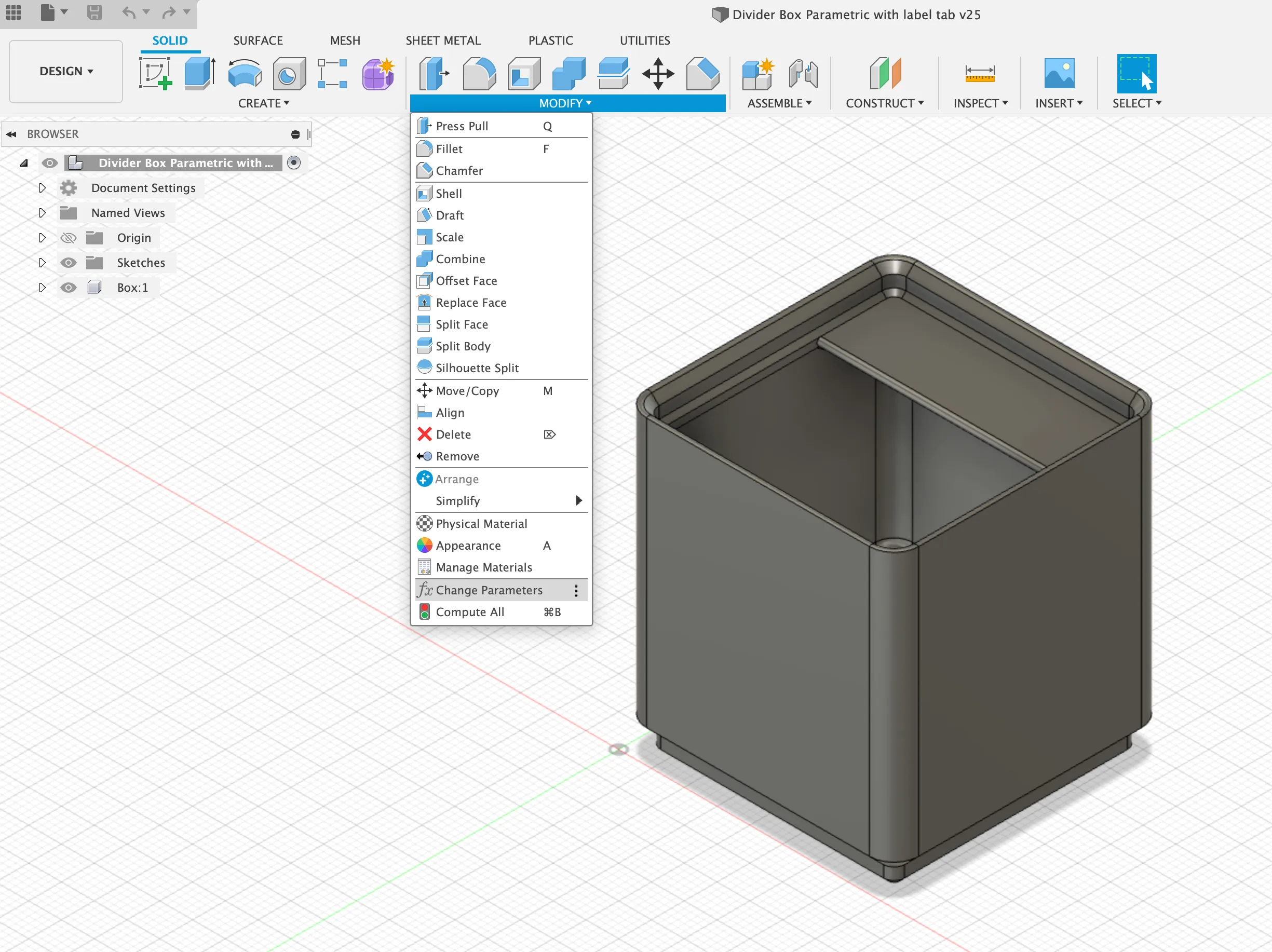 Gridfinity standard bins with label + parametric file Remixed by Akio ...