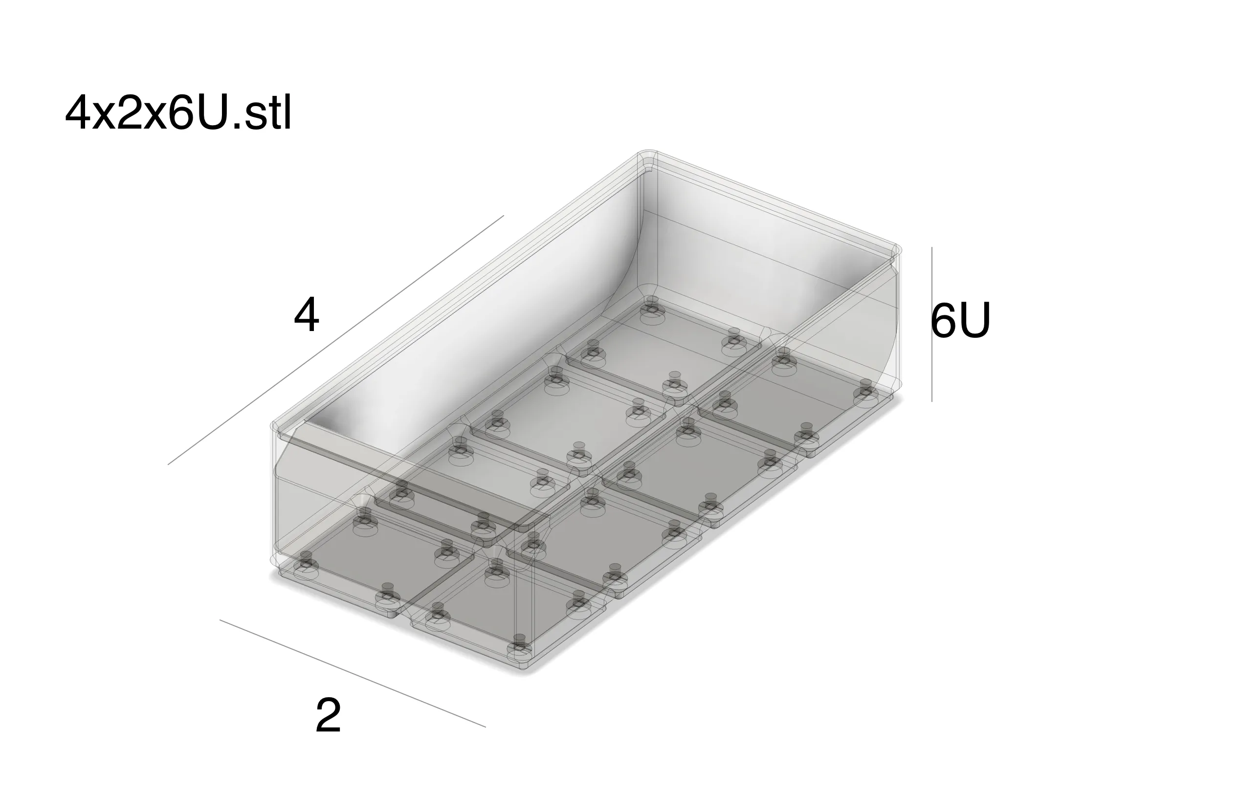 Gridfinity standard bins with label + parametric file Remixed by Akio-42 - MakerWorld