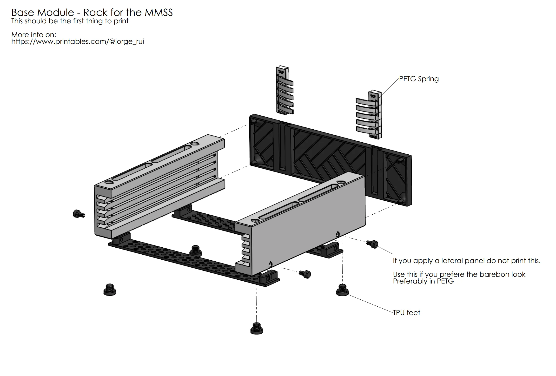 Storage Rack for the MMSS by Jorge Rui - MakerWorld