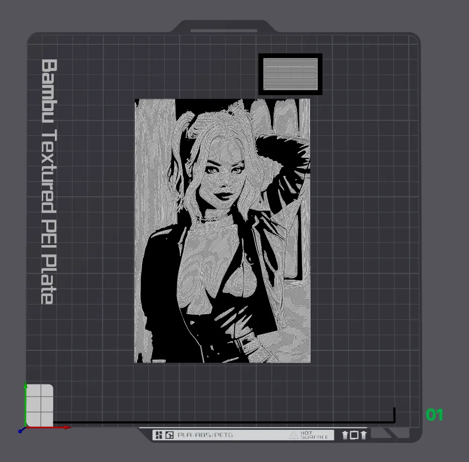 Sexy Harley Quinn | HueForge by Wall_Art_3D - MakerWorld