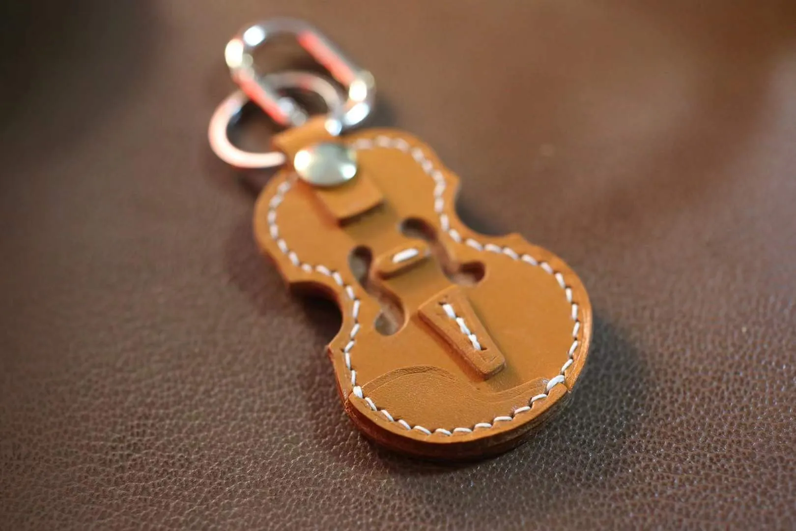 Violin Pendant Leather/PU Keychain Handle Piece by 阿笨 MakerWorld ...