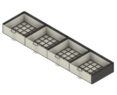 Modular Rack System for Gridfinity Drawers - Overview by GrafXP ...