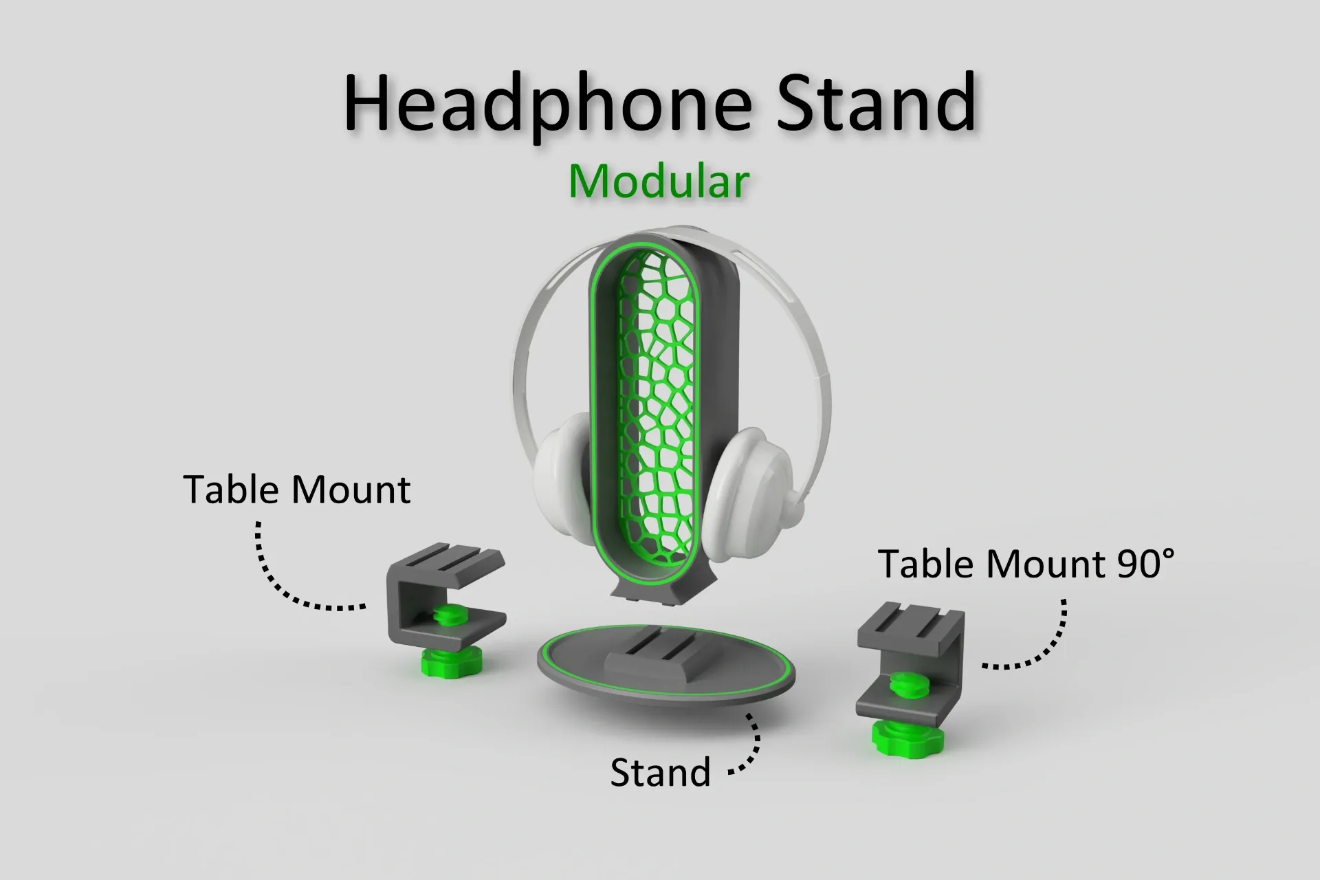 Headset Holder Hexagon Design by Toys_And_Stuff - MakerWorld