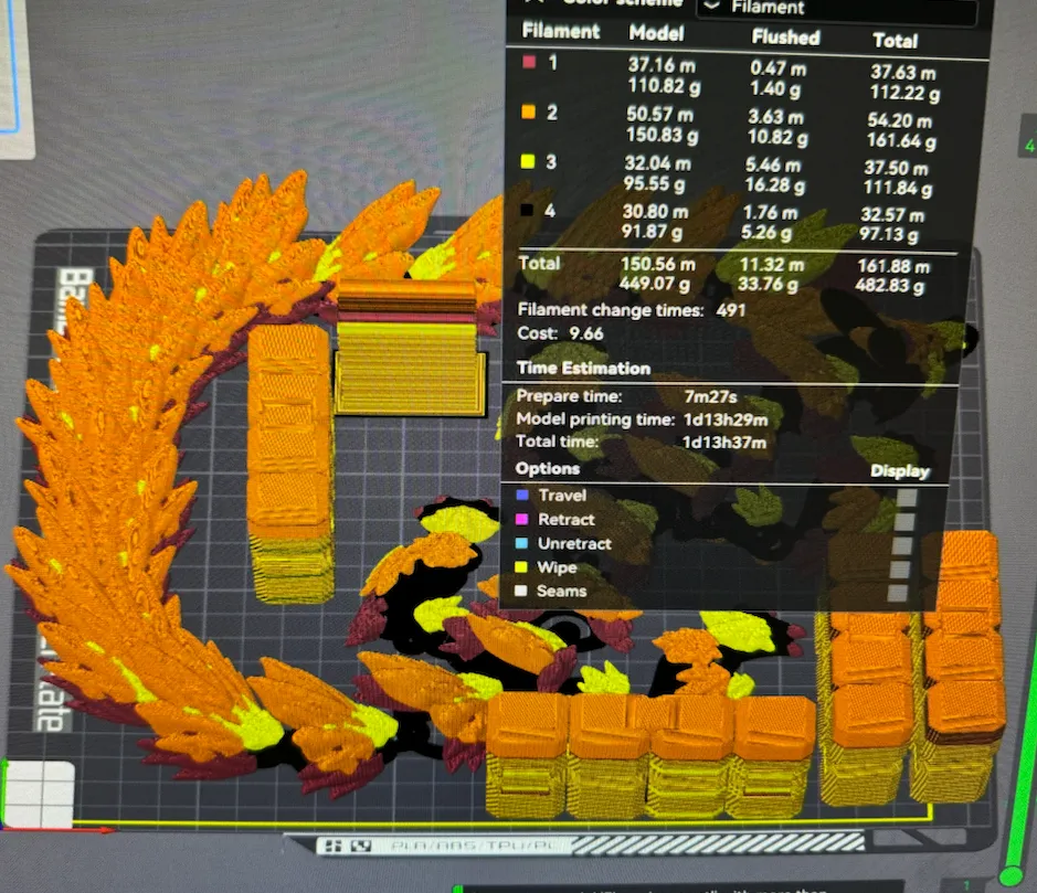 Articulated Flare Dragon by Taikounou MakerWorld: Download Free 3D Models