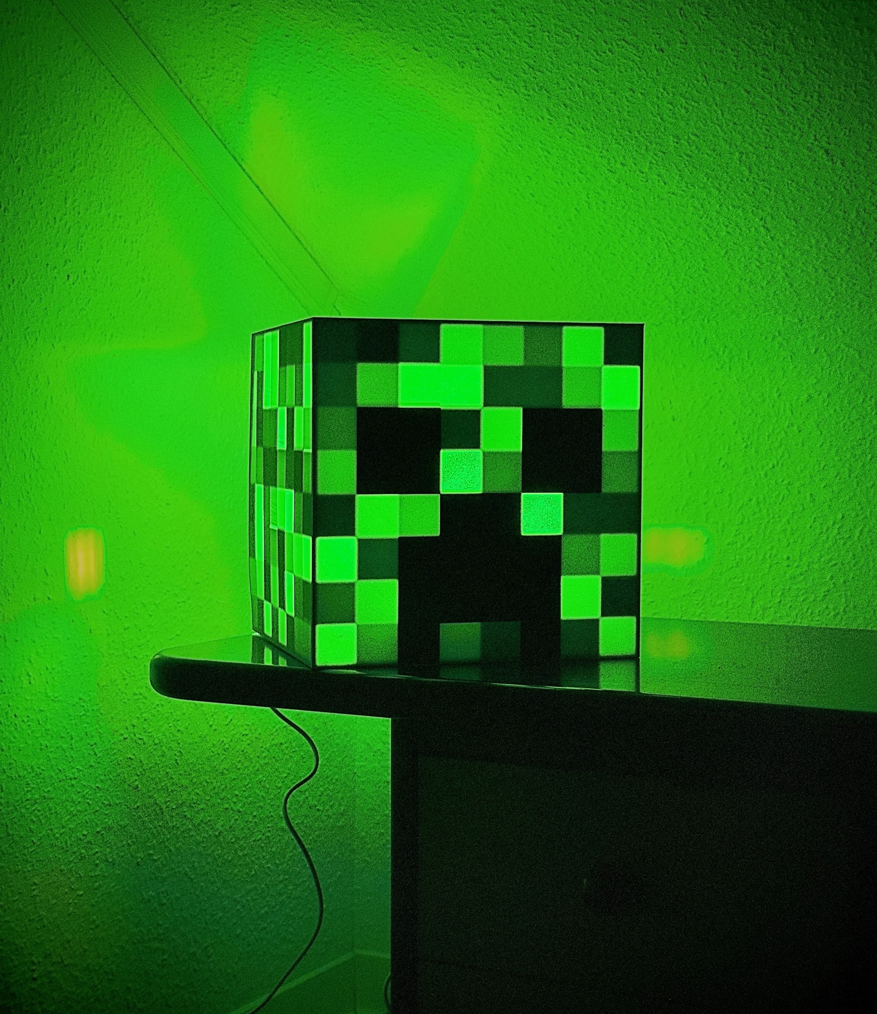 Minecraft Creeper light LED Lamp Kit 001 by ForgeCraft3D - MakerWorld