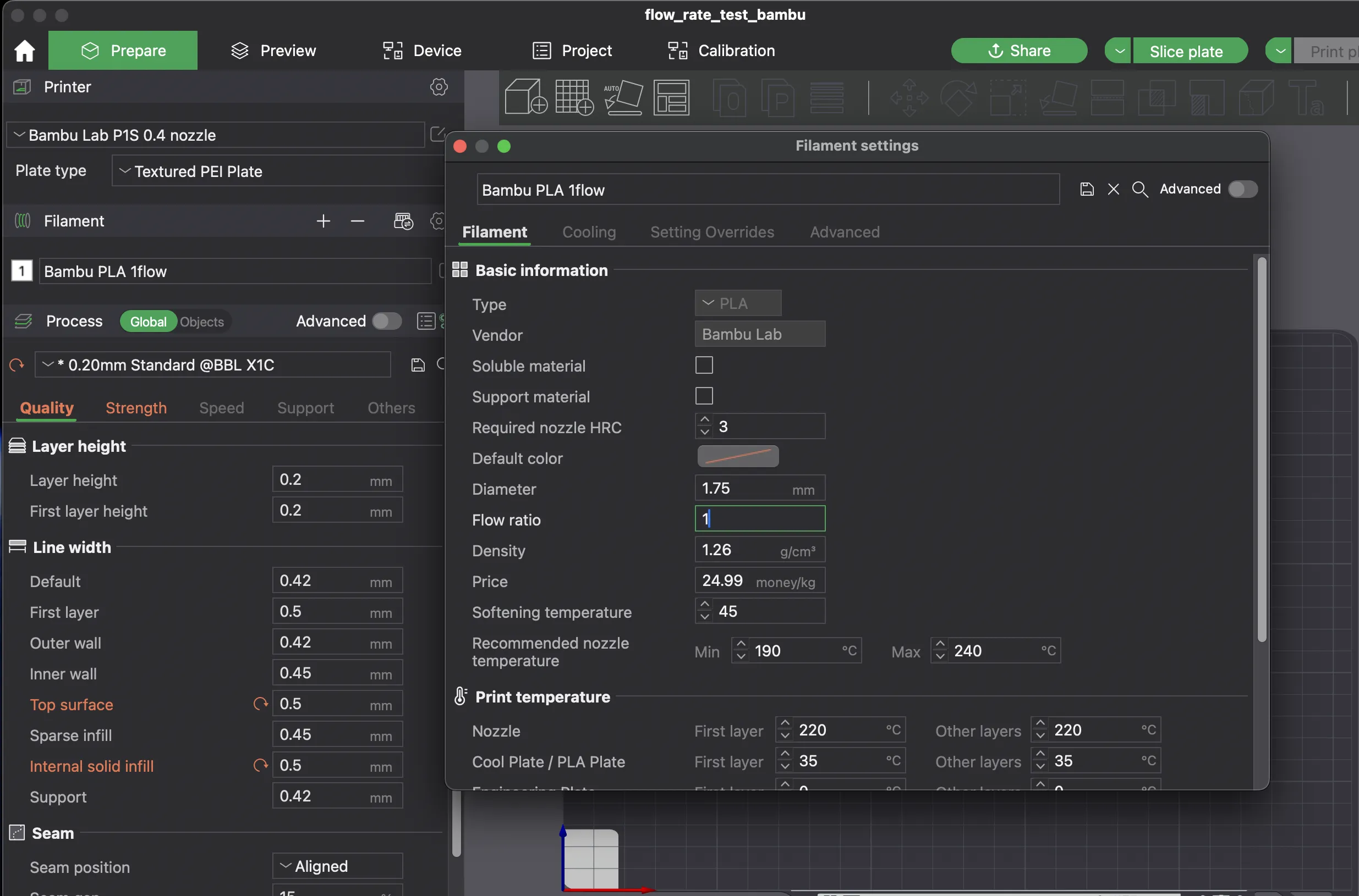 Improved flow ratio (extrusion multiplier) calibration v1 by jimcorner ...