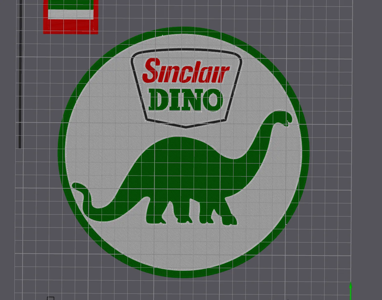 Vintage Sinclair Dino Sign AMS 4 Color Remixed by TripleGWorkshop ...