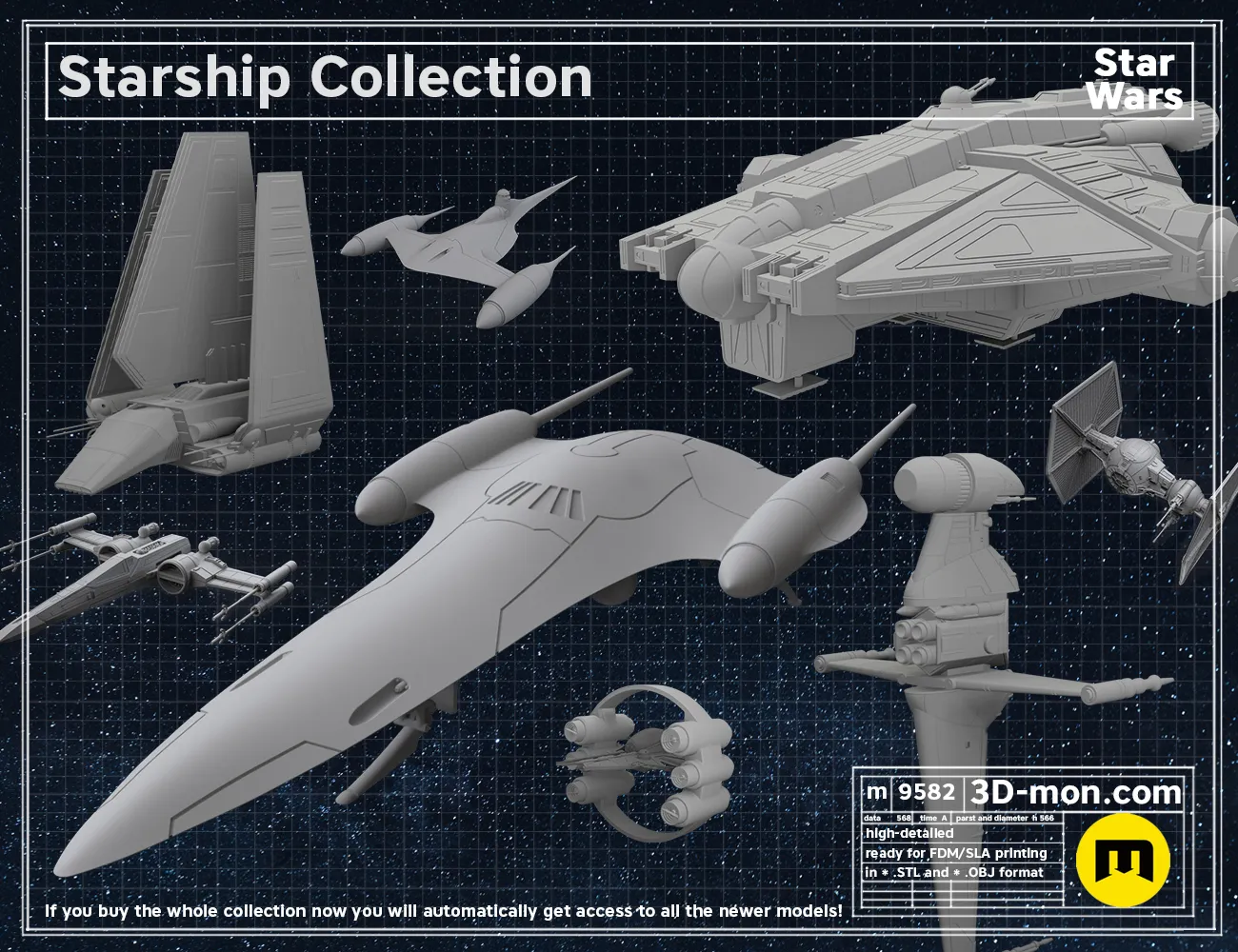 T-70 X-Wing Starfighter - Star Wars Starship - Free 3D Print Model ...