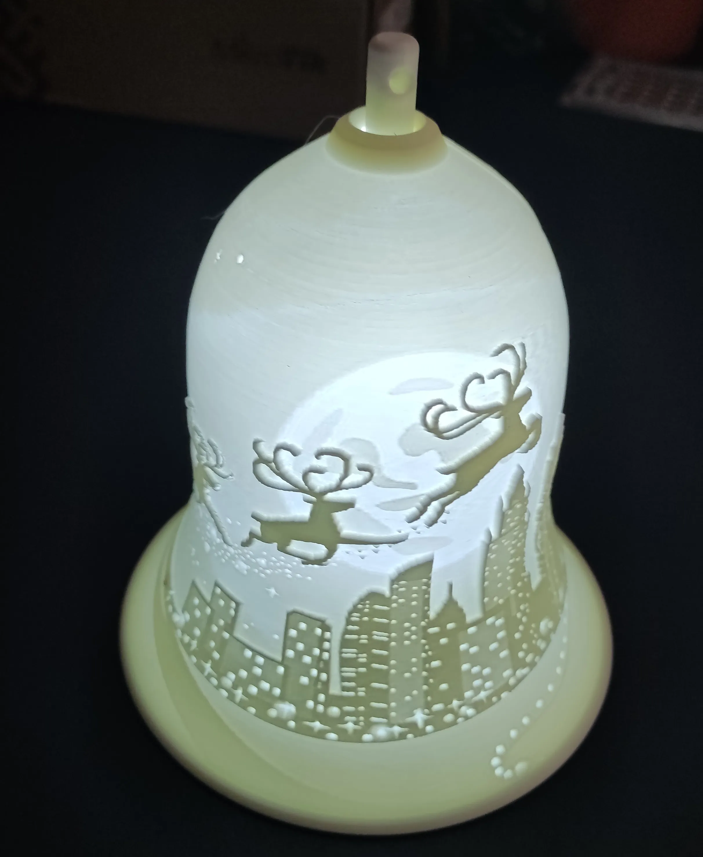 Lithophane Christmas bell by Vetrelec1 - MakerWorld