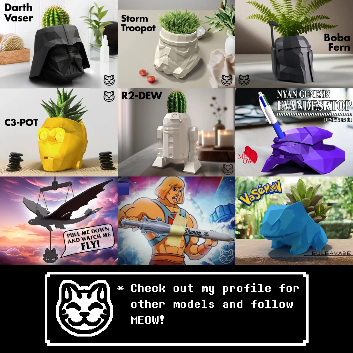 C3-POT - A Star Wars Low-Poly Vase by Gatto - MakerWorld