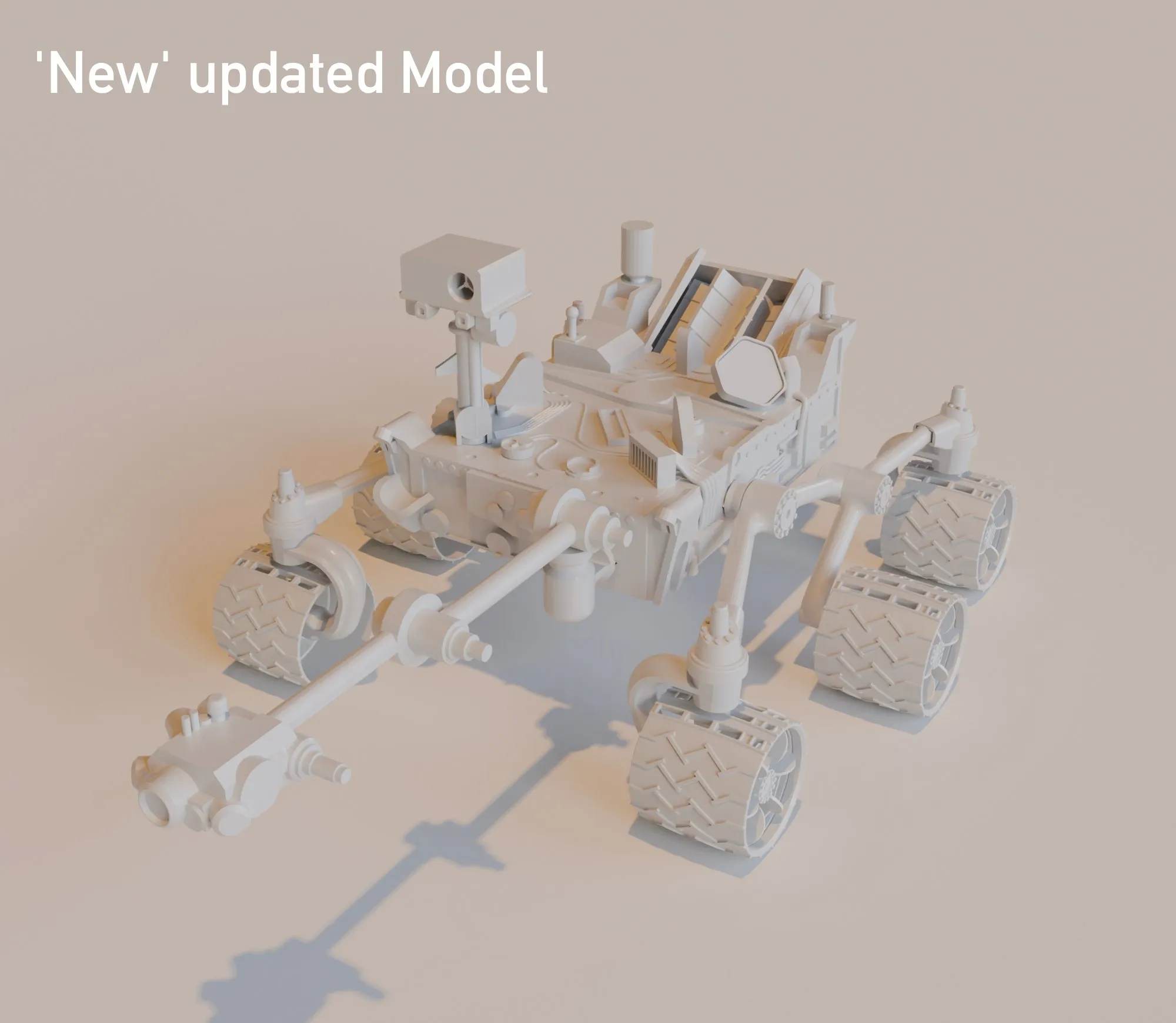 Mars Rover: Curiosity (Articulated) - Free 3D Print Model - MakerWorld