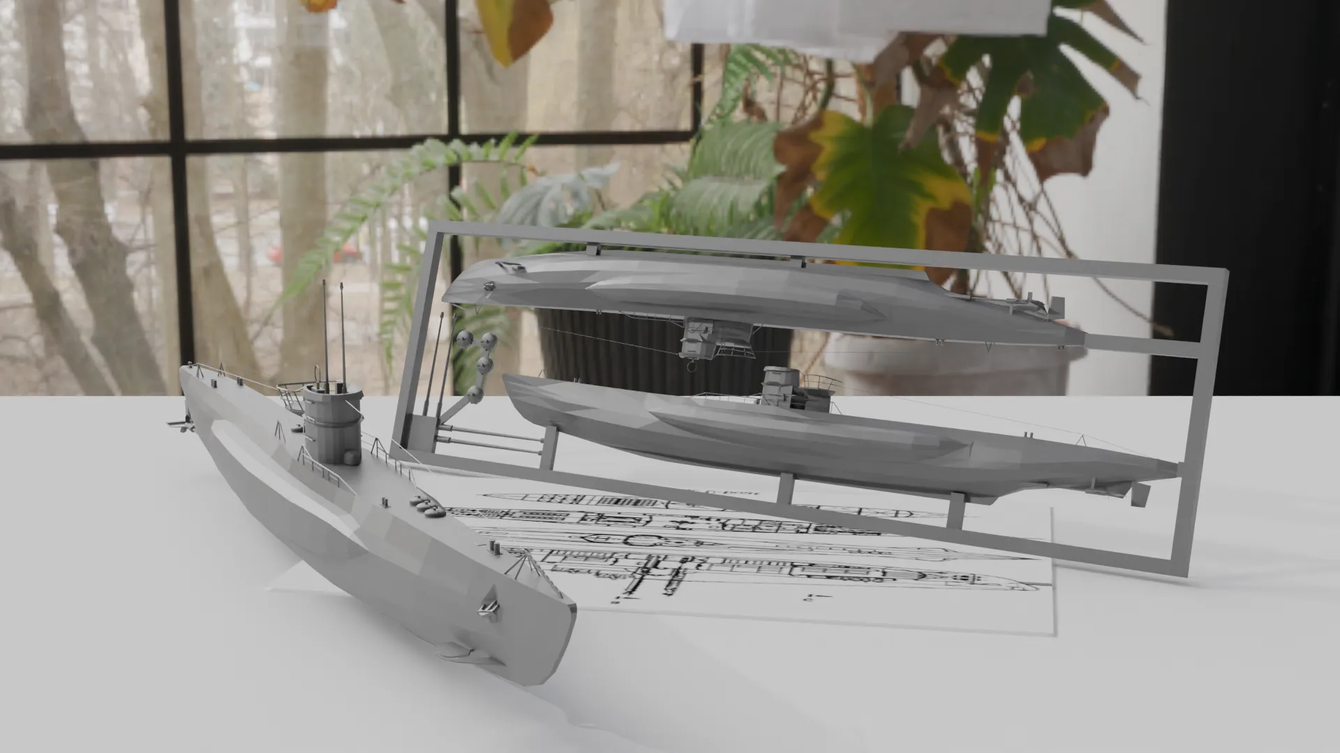 Submarine Kit Card Type 7C by Crea_Hicks - MakerWorld