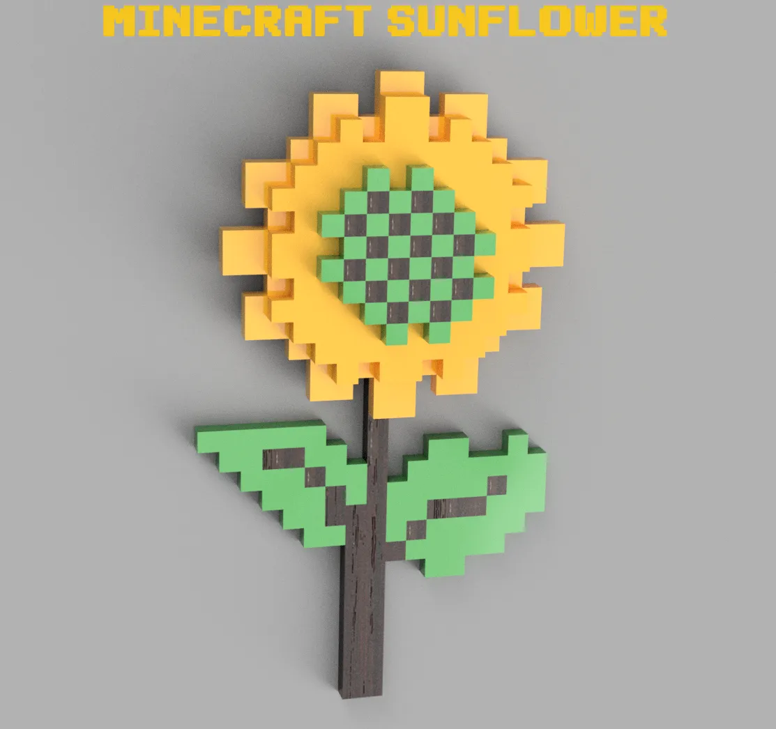 Minecraft Sunflower by LemonArts - MakerWorld