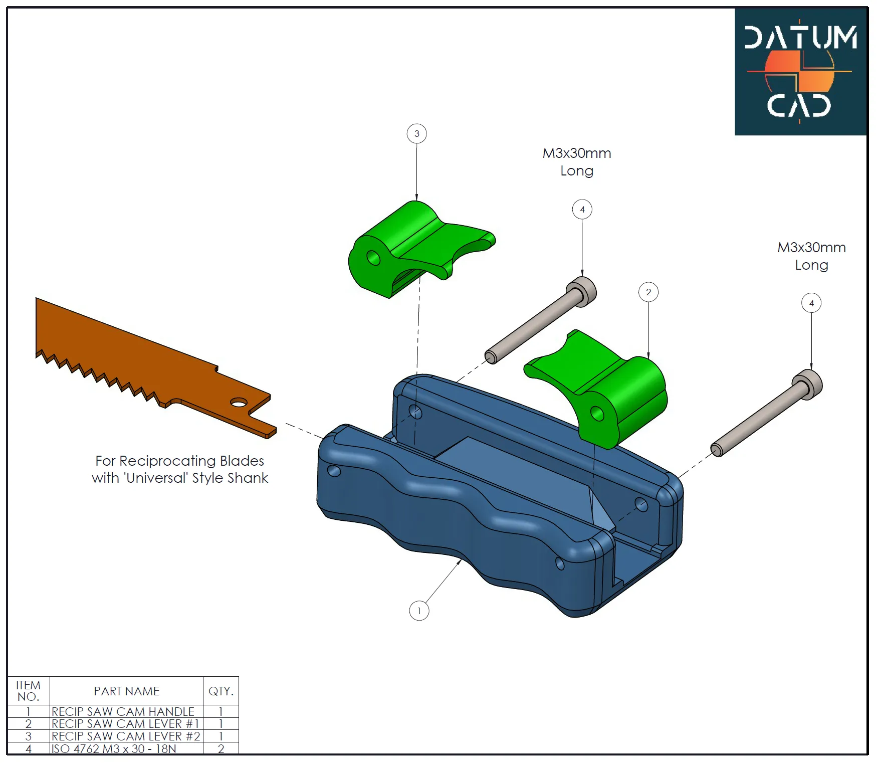 Ultimate Recip-saw Handle by DatumCAD - MakerWorld