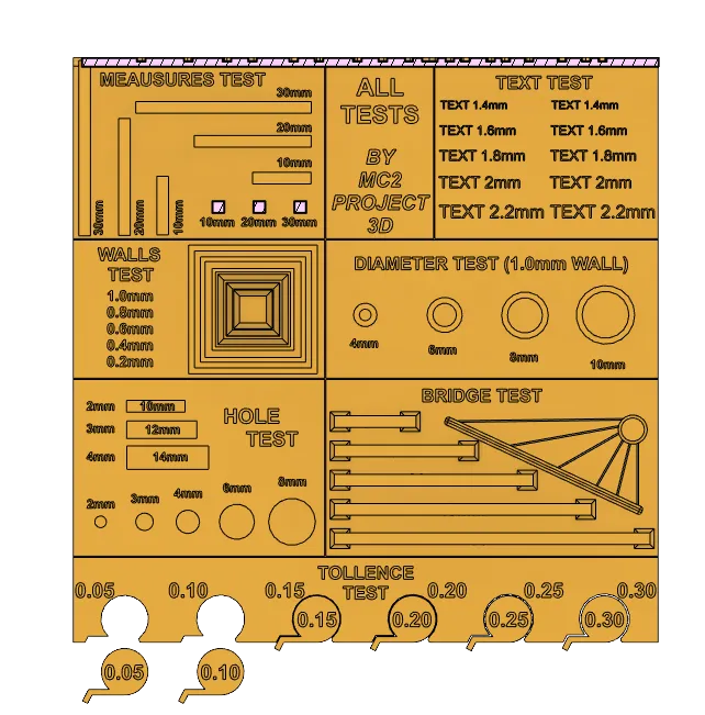 Test Printe by Mc2.project3D MakerWorld: Download Free 3D Models